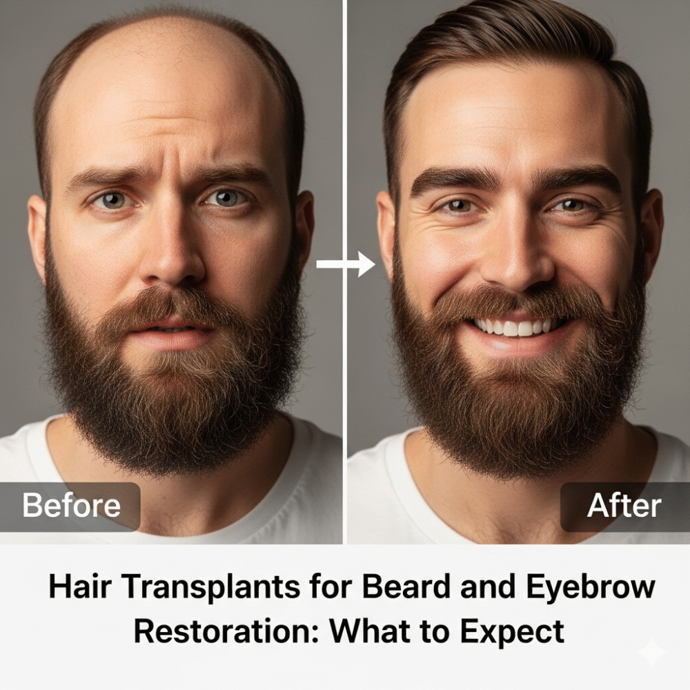 Hair Transplants for Beard & Eyebrow Restoration